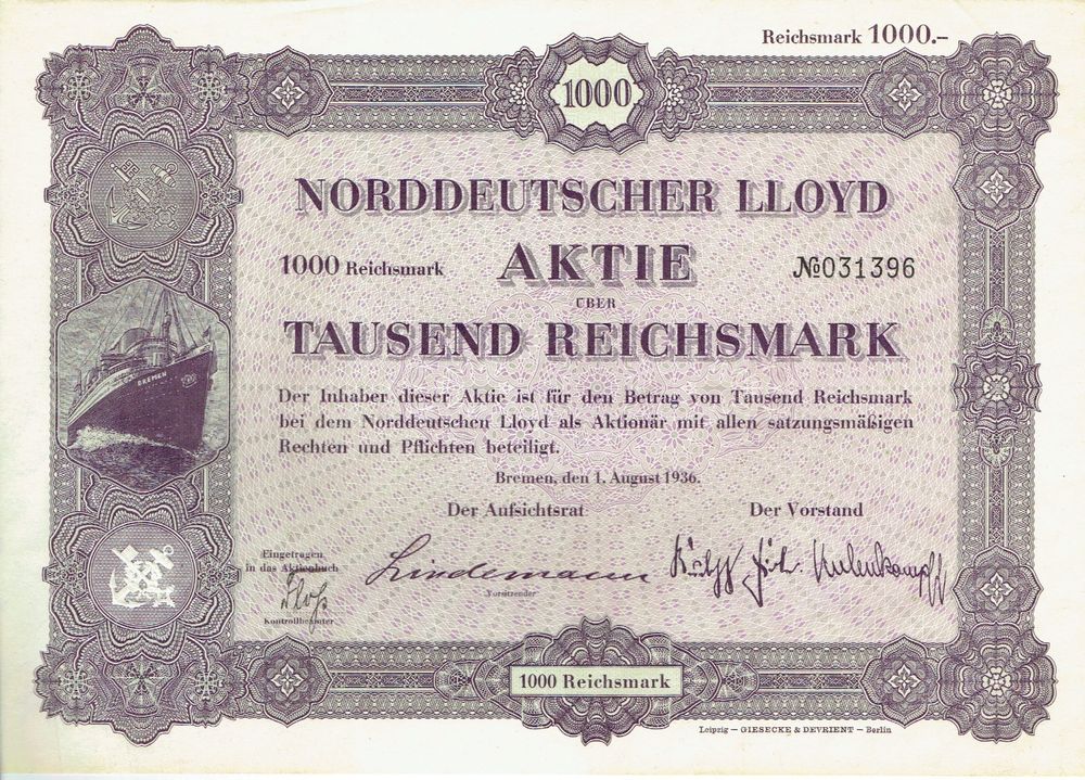 Norddeutscher Lloyd AG | Kaufen auf Ricardo