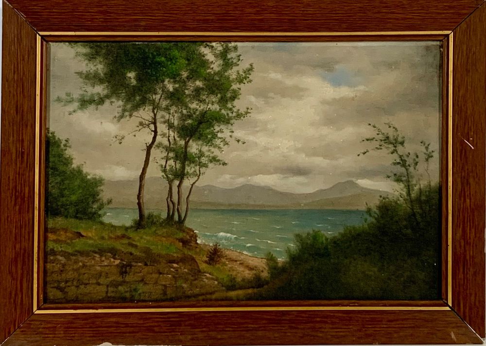 Antike Gemälde Stürmische Szene Berglandschaft & See Anblick (Gebraucht) in Root für CHF 40 ...