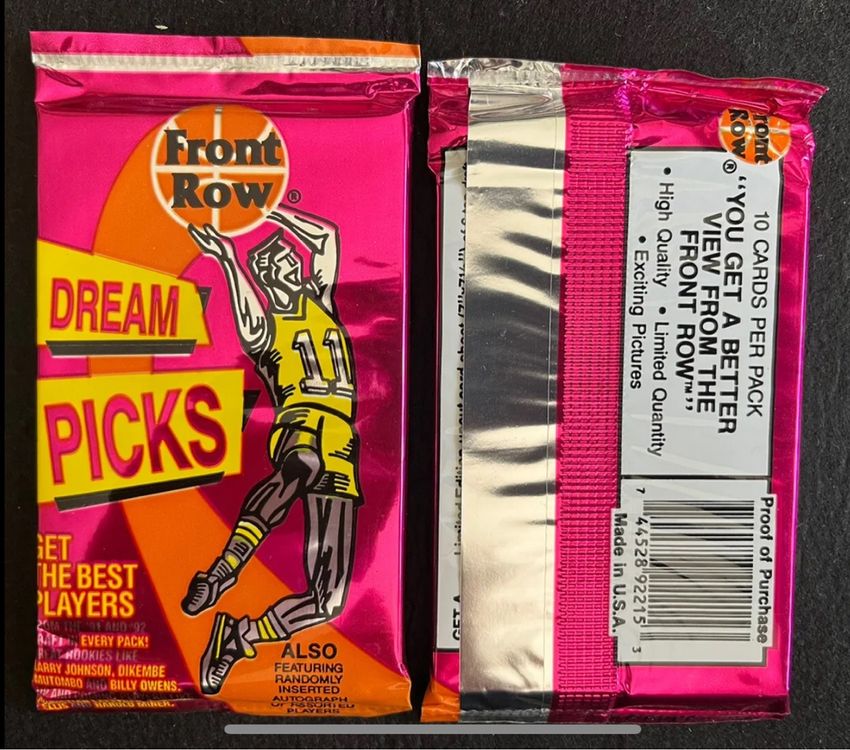 1991-92 NBA FRONT ROW DREAM PICKS sealed pack (Neu und originalverpackt ...