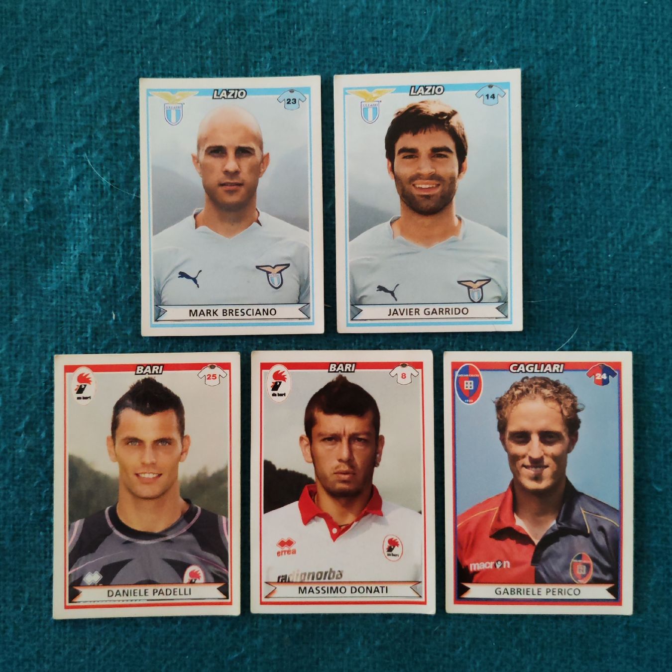 5 Calciatori PANINI 2010-11 ITALIA vintage Stickers Figurine (Nuovo ...