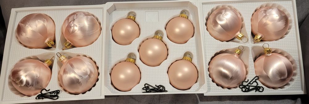 Weihnachtsbaumkugeln, Christaumkugeln rosa, rosè | Kaufen auf Ricardo