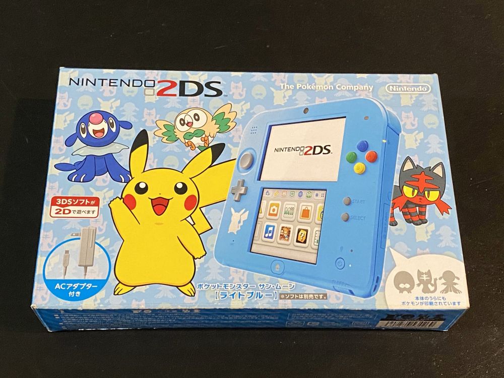 NINTENDO 2DS POKEMON SUN MOON LIGHT BLUE Japan Import NEU (Neu und ...