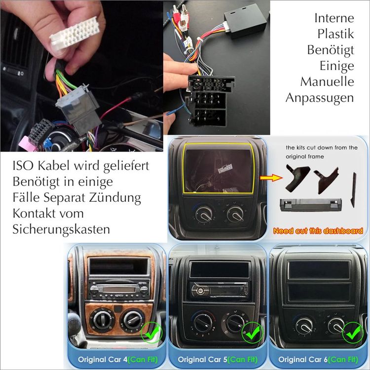 Ducato Boxer Jumper Autoradio Carplay 9 Zoll Android (Neu und ...