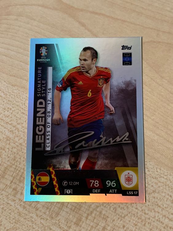 Andres Iniesta LSS17 Legend Topps Euro 2024 Match Attax | Kaufen auf ...