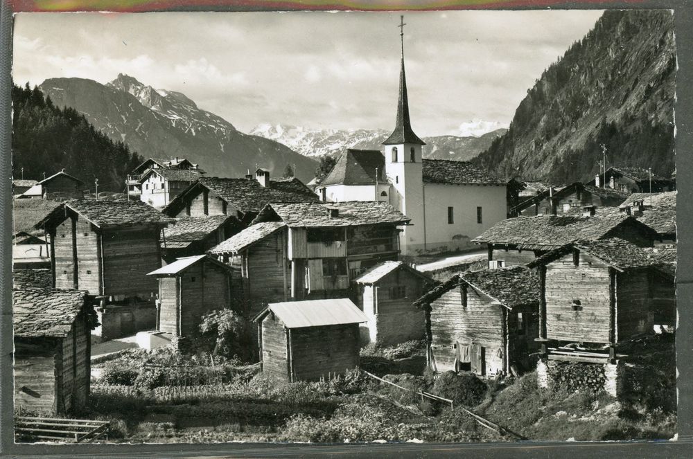 AK sw Blatten ob Naters VS Faulhorn Mattwaldhorn ≈ 1954 (Gebraucht) in Basel für CHF 3 – mit ...