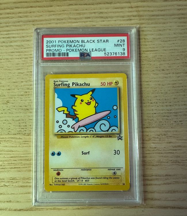 Surfing Pikachu Pokemon Promo Black Star PSA 9 Mint (Gebraucht) in ...