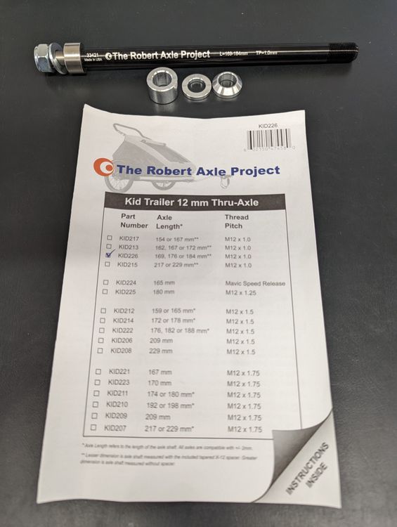 Thule Robert Axle KID226 / 169mm - 184mm / M12 x 1.0 | Kaufen auf Ricardo