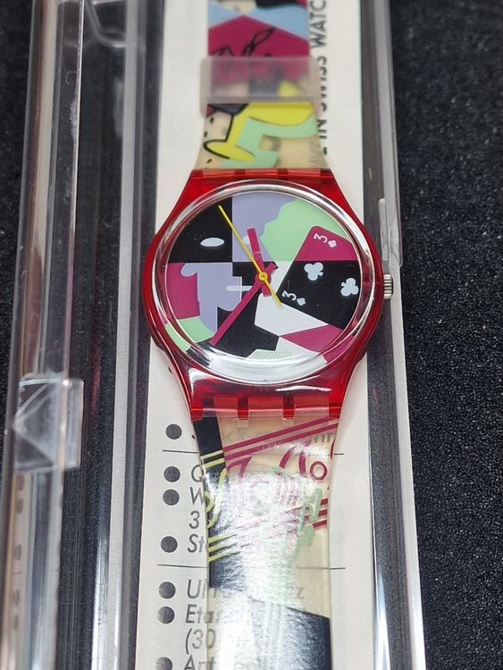 🟥 Swatch GR110 CUBISTIC RAP – 1991 – Vintage Klassiker (Neu und ...