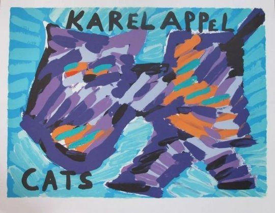 Karel Appel - Katze - Original Lithographie 1978 | Kaufen auf Ricardo