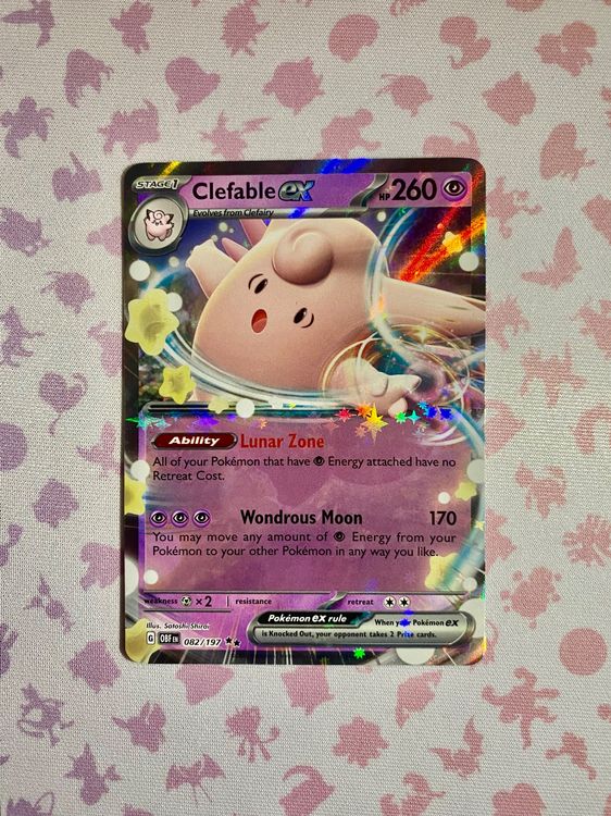 Pokemon Obsidian Flames Clefable ex EN (Neu (gemäss Beschreibung)) in ...