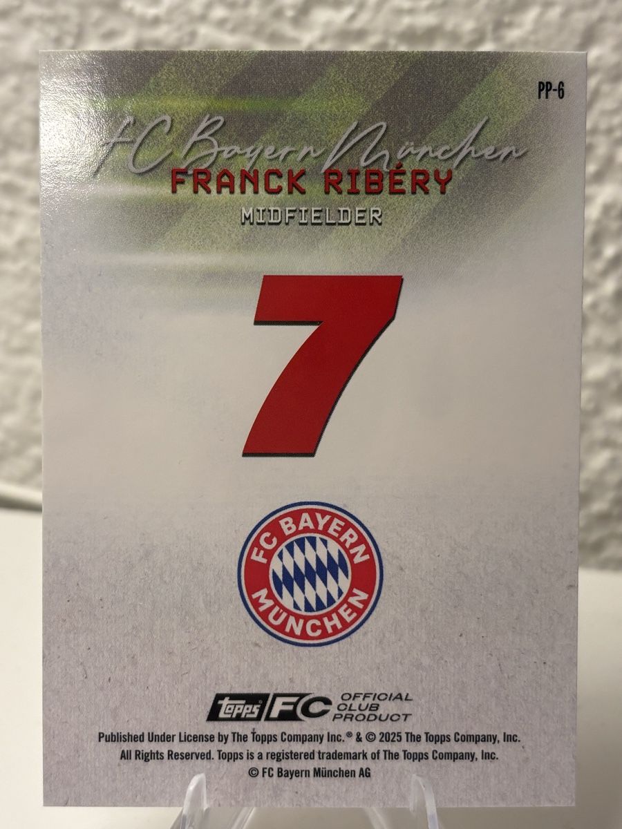 Topps FC Bayern München Team Set 2025 No. PP-6 Franck Ribery (Neu ...