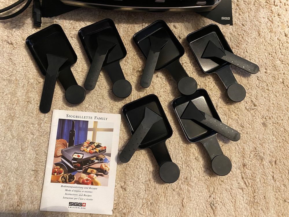 Raclette-Grill Siggrillette Family 8-fach mit allem Zubehör (Gebraucht ...