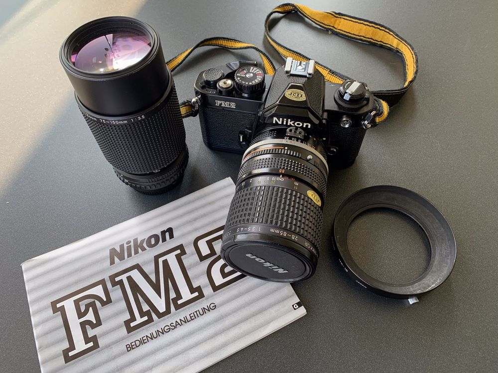Nikon FM2 35mm analog mit 28-85 und 75-150 Zoom (Gebraucht) in Fidaz ...