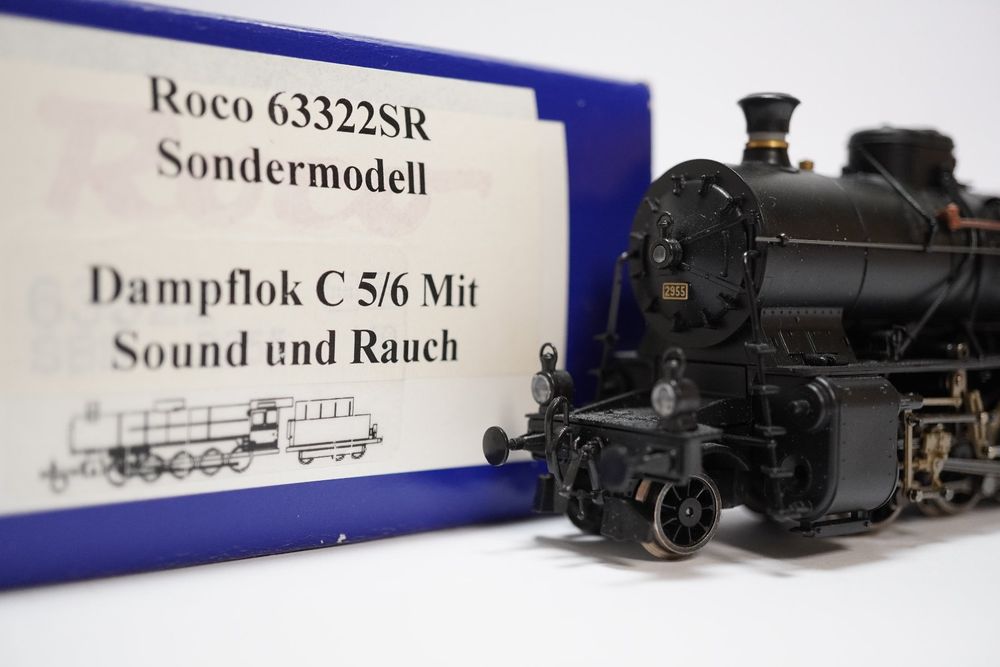 7¡ Roco 63222SR SBB C 5/6 Dampflok 2955 / Sound + Rauch (Gebraucht) in ...