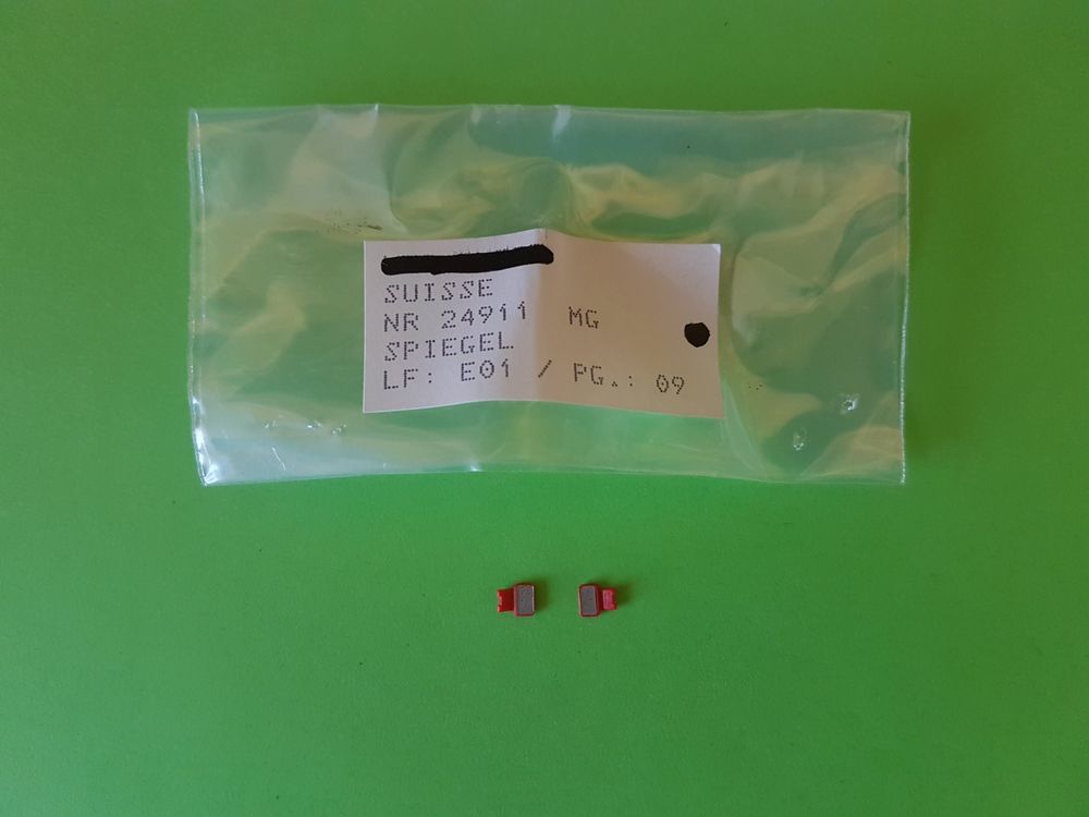 Märklin, 2 X 24911, 249110, Spiegel rot/silber zu Re 4/4 IV (Neu und ...