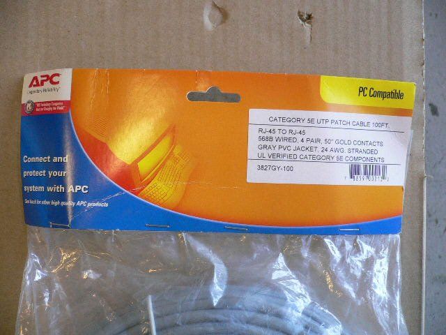 Netwerkkabel APC grau Kat. 5 UTP 568B RJ45-RJ45 3827G-100 | Kaufen auf ...