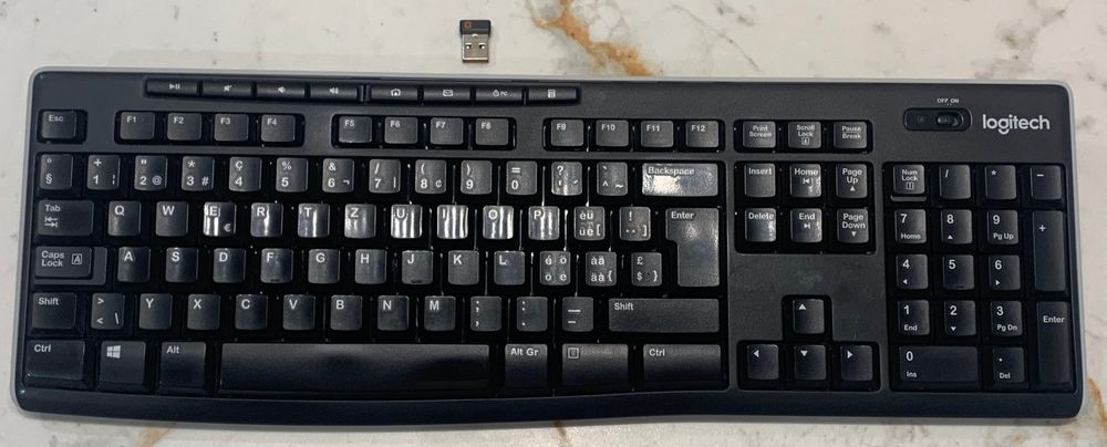 LOGITECH - K270 Wireless Keyboard with Unifying USB Dongle (Gebraucht ...