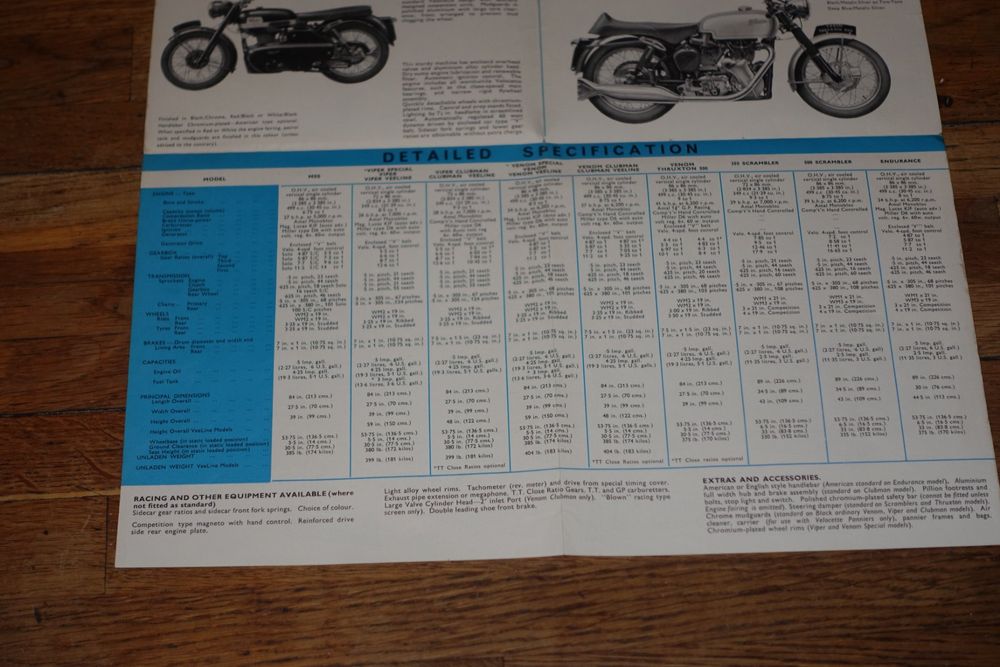 VELOCETTE BROCHURE MOTO OLDTIMER | Kaufen auf Ricardo