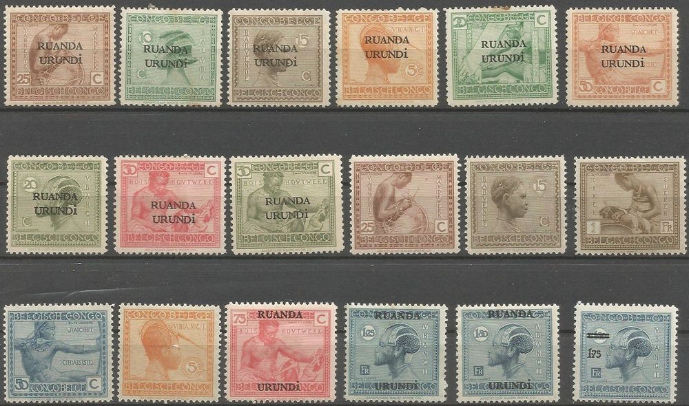 18 Timbres du Congo-Belge ( Ruanda & Urundi ) | Kaufen auf Ricardo