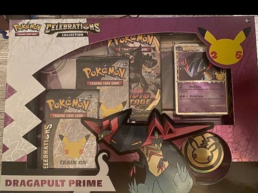 Pokemon Dragapult Katapuldra Prime Celebrations OVP Box (Neu und ...