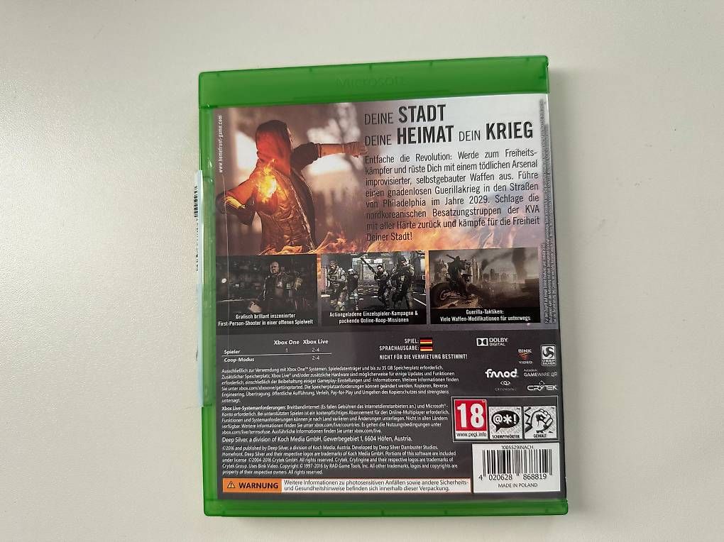 Homefront The Revolution, Xbox One, Xbox Series X (Gebraucht) in Couvet ...