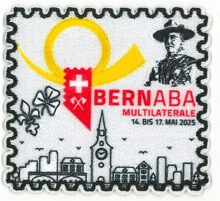 BERNABA 2025, Set bestehend aus 4 Ex. Pfadi Stoffabzeichen (Neu (gemäss ...
