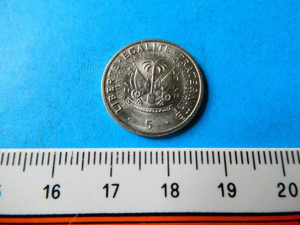 Haiti 1975, 5 Cents unzirkuliert (Neu (gemäss Beschreibung)) in Hinterforst für CHF 1 – mit ...