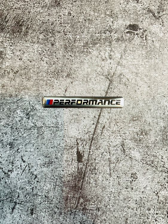 BMW Performance Emblem Aufkleber aus Aluminium NEU (Neu und ...