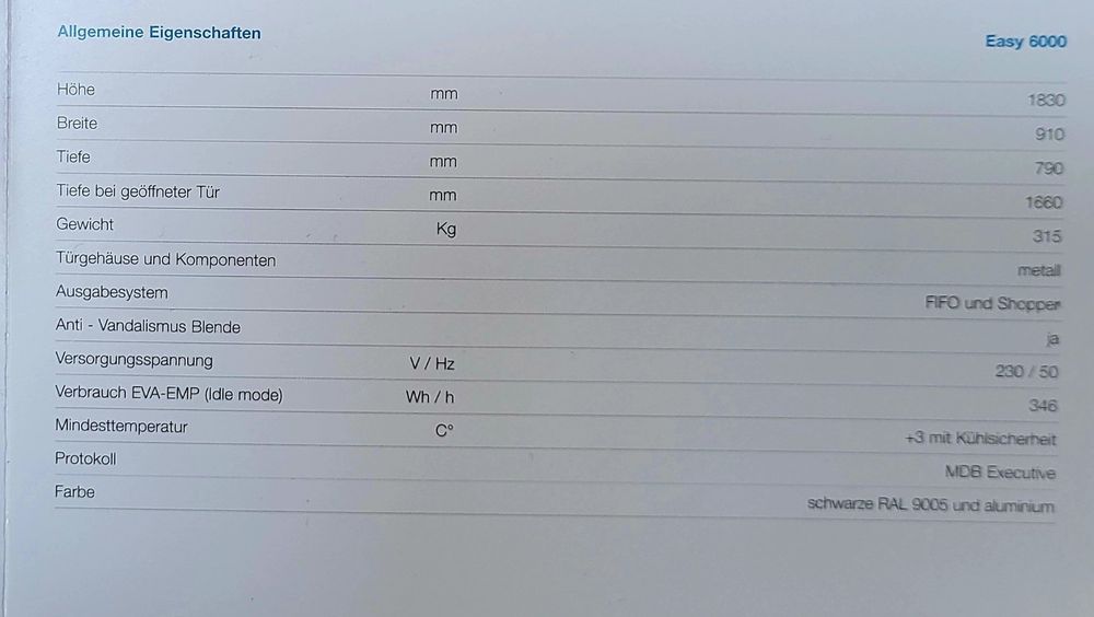 Snack Automat - FAS Easy 6000 GCD (Gebraucht) in Bern für CHF 1130 ...