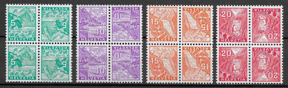 1934:Landschaftsbild.Kehrdrucke Serie Nr.K28-31 in Vierer ** | Kaufen auf Ricardo