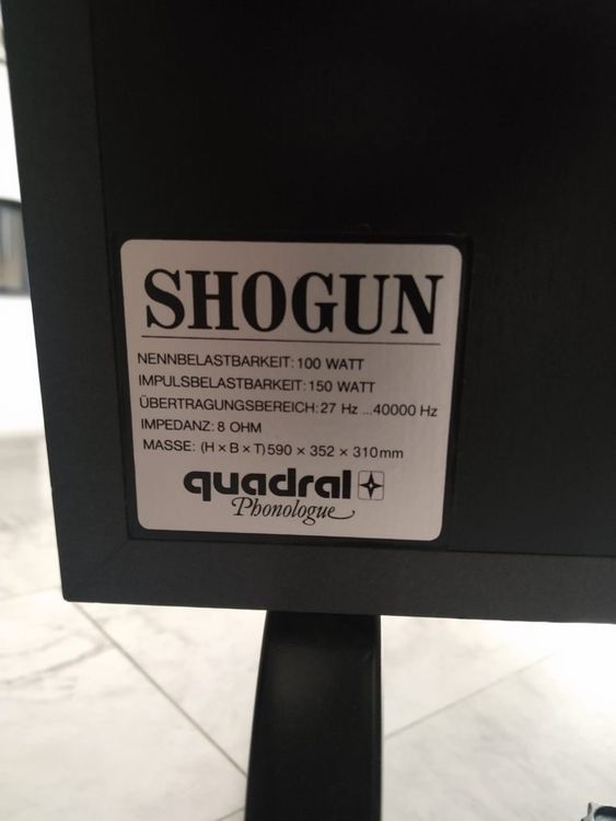 Quadral Shogun Mk II - 3-Weg Boxen (Gebraucht) in Schindellegi für CHF 80 – nur Abholung auf ...