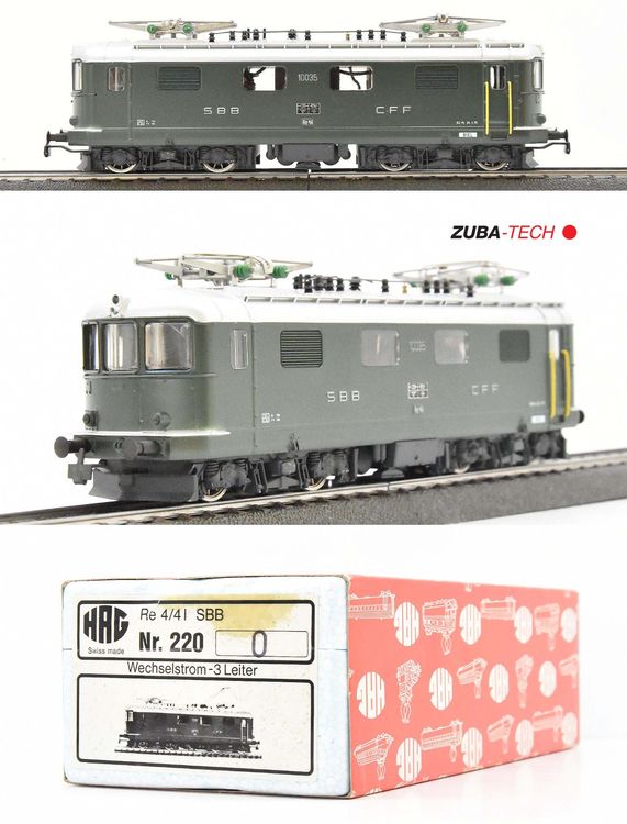 HAG 220 E-Lok Re 4/4 II SBB H0 WS Analog mit OVP (Usato) a St. Gallen per CHF 85 – con consegna ...