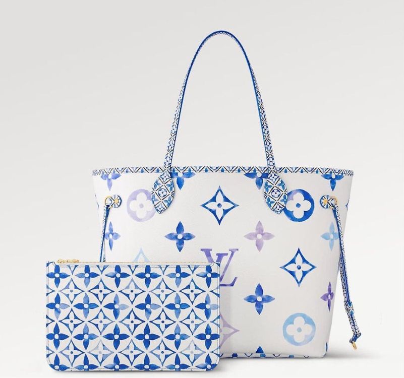 ️ Louis Vuitton Neverfull MM The Pool Blau | Kaufen auf Ricardo