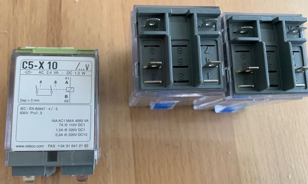 3 Stück neue Relais Relay Comat C5-X10 - AC - 230V (Neu (gemäss ...