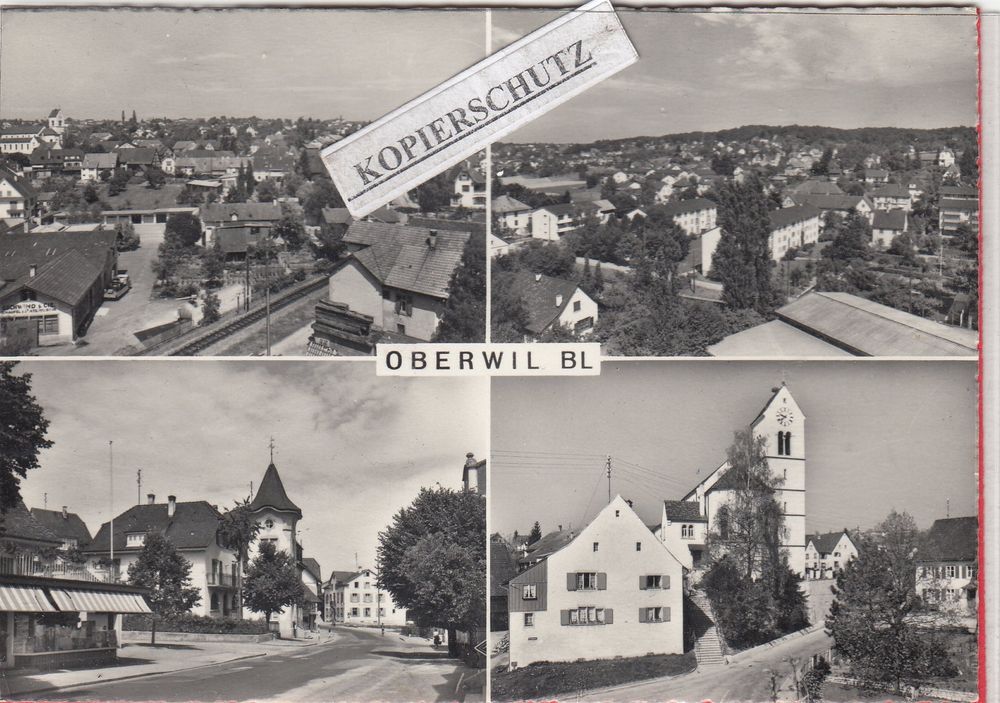 BL OBERWIL, MEHRBILD AK UM 1960 (Gebraucht) in Hergiswil NW für CHF 6 – mit Lieferung auf ...