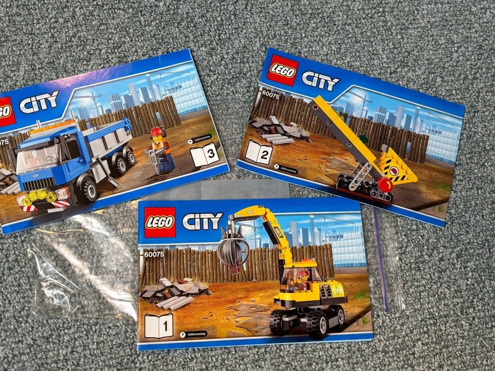 LEGO 60075 Bagger und Transportwagen - Komplett | Kaufen auf Ricardo