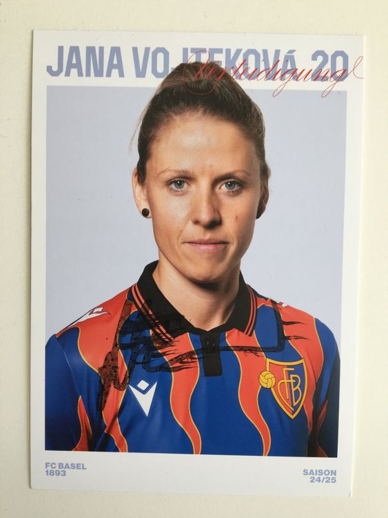 Signierte Autogramm-Sammlerkarte Jana Vojtekova FC Basel (Neu (gemäss Beschreibung)) in Basel ...