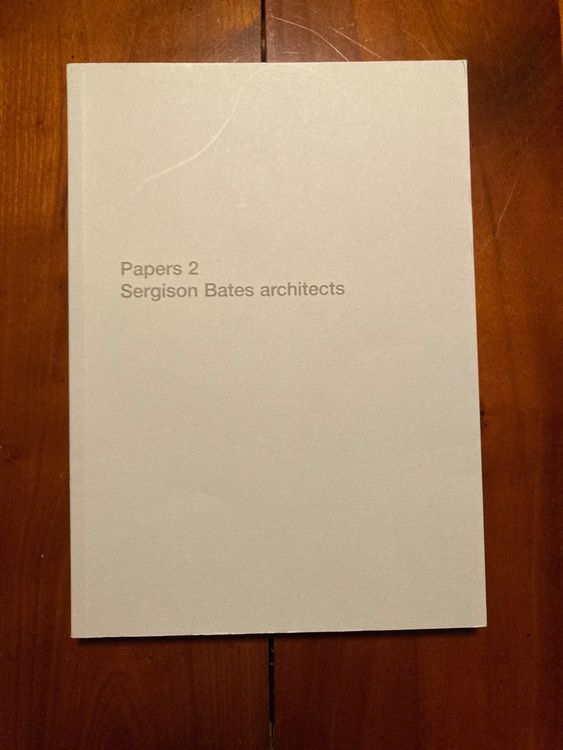 Sergison Bates architects Papers 2 (Gebraucht) in Basel für CHF 100 ...