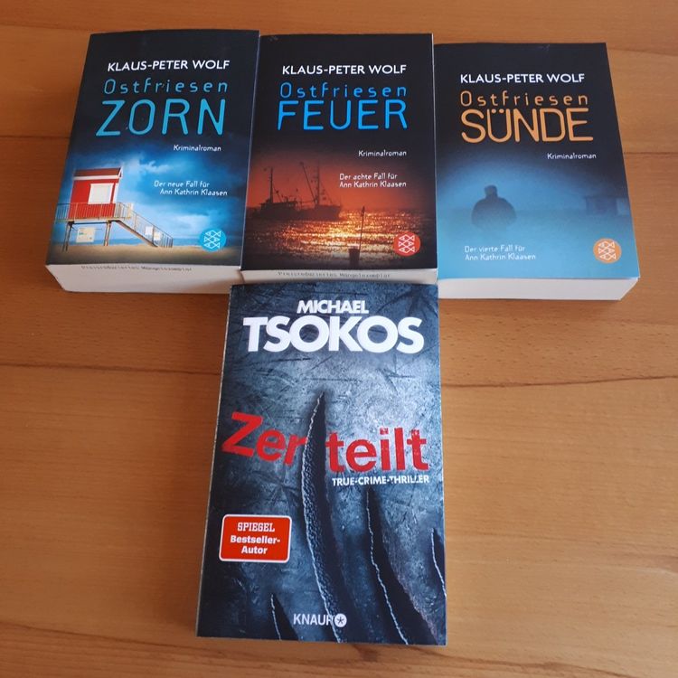 Klaus-Peter Wolf / Michael Tsokos - 4 Kriminalromane (Gebraucht) in ...