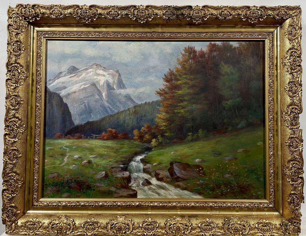 Antikes grosses Gemälde mit faszinierendem Anblick unles Sig (Gebraucht) in Root für CHF 255 ...