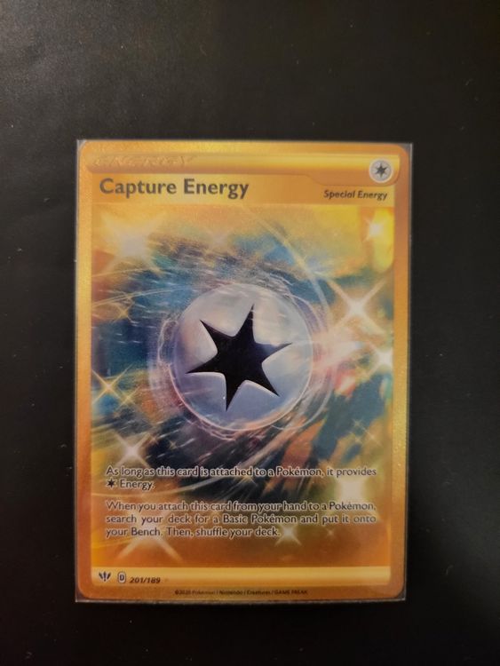 Carte pokemon Capture Energy gold 201/189 Anglais (Neu (gemäss ...