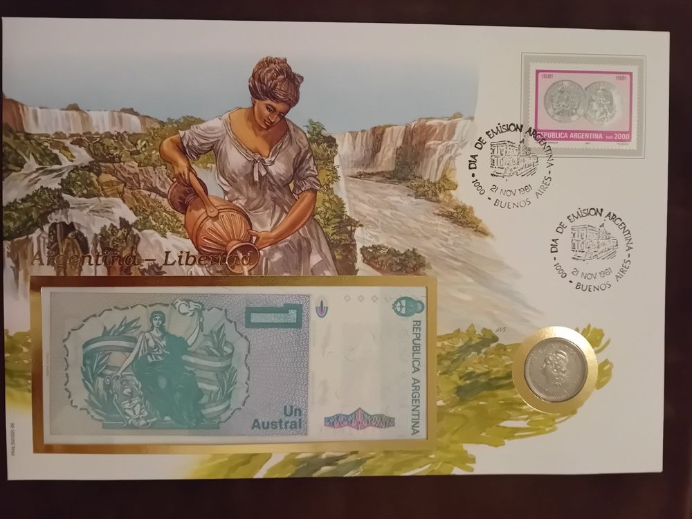Banknotenbrief mit Münze - Argentina (Neu und originalverpackt) in Muralto für CHF 7.95 – mit ...