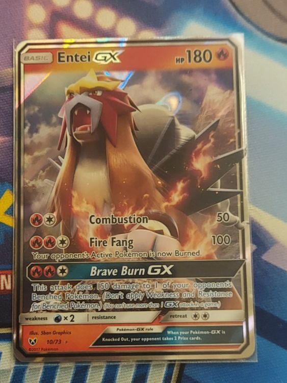 Carte Pokémon Entei GX 10/73 ENG (Gebraucht) in Val-d'Illiez für CHF 5 ...