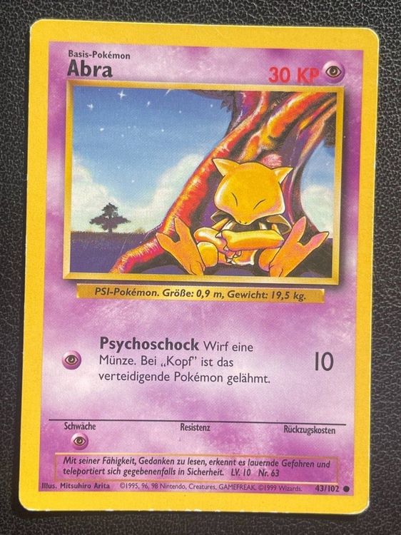 Abra 43/102 Pokémon Base Set | Kaufen auf Ricardo