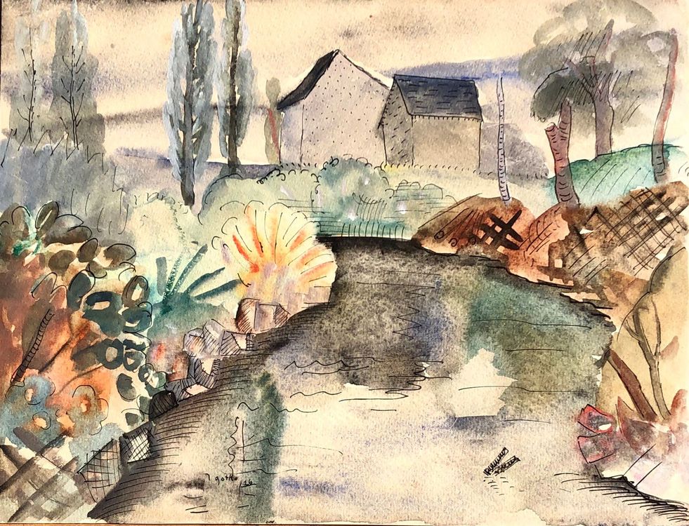 Jacques Gotko (1899-1944) Orig. Aquarell | Kaufen auf Ricardo