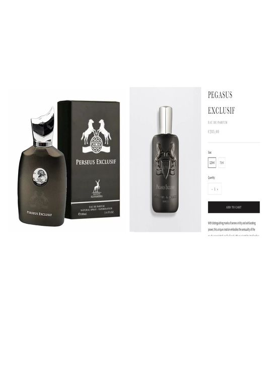 Persus Exclusif Maison Alhambra 100 ml / Pegasus Exl. PDM (Gebraucht ...