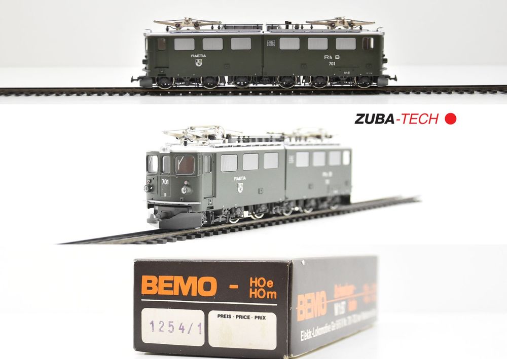 Bemo 1254/1 E-Lok Ge 6/6 II Raetia RhB H0m GS Analog OVP | Kaufen auf Ricardo