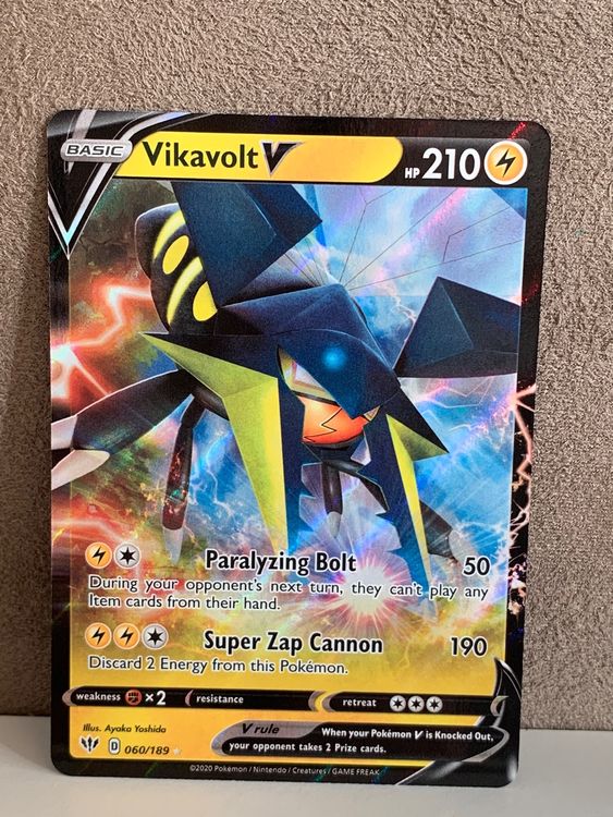 Vikavolt V ENG Darkness Ablaze Pokemon 060/189 | Kaufen auf Ricardo