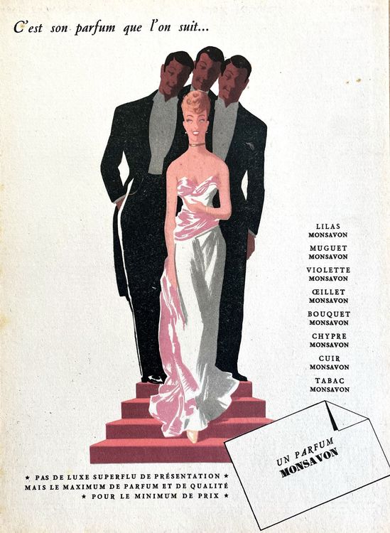 Monsavon Parfum - Alte Werbung / Ancienne publicité 1948 (Gebraucht) in ...