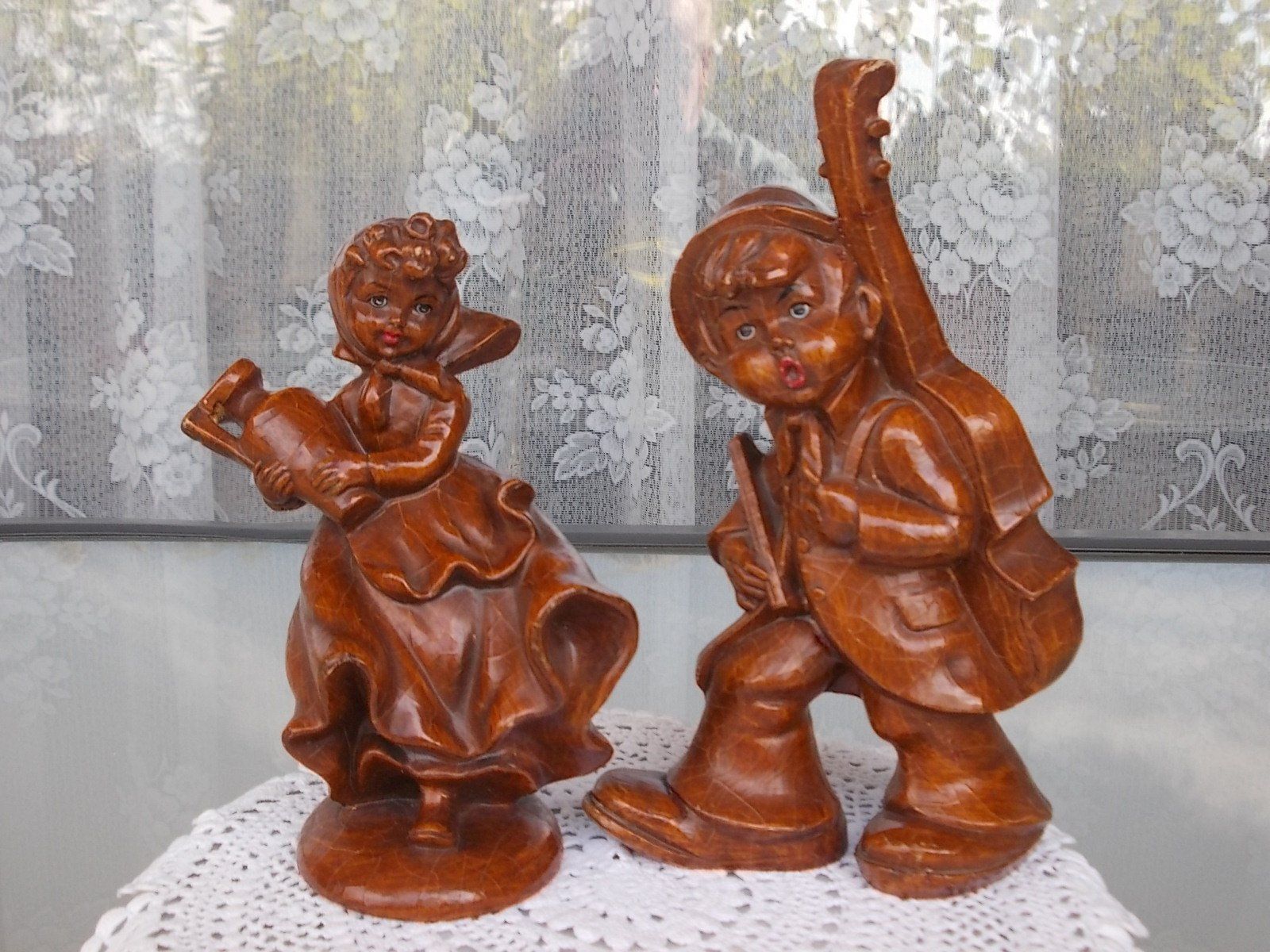 2 alte Alberto Lena Designer Skulpturen Figuren 1960er Jahre (Gebraucht ...